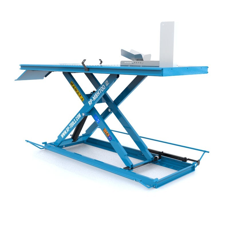 Motorhefbrug/heftafel 700 kg professionele versie